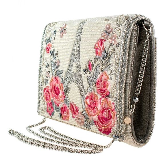 Mary Frances | Bags | Mary Frances Bonjour Beaded Paris Eiffel Tower ...